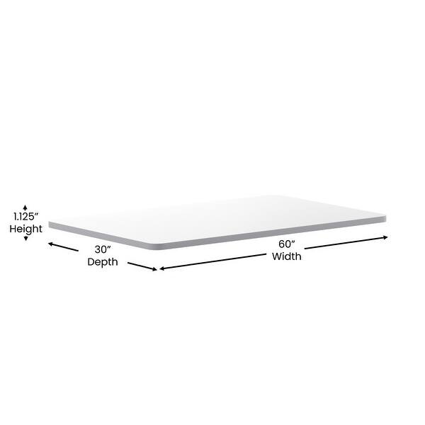 30" x 60" Rectangular Table Top with Reversible Laminate Top - Bed Bath ...