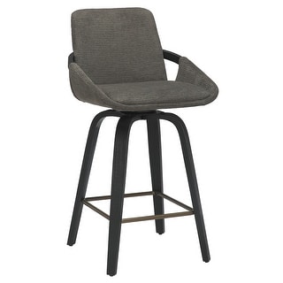 Modern Fabric & Bentwood 26" Counter Stool w/Swivel, Set of 2 - Bed ...