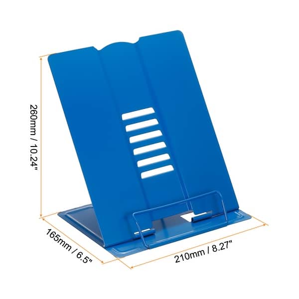 A4 Book Stand, Iron Adjustable Foldable Desktop Book Display Holder ...