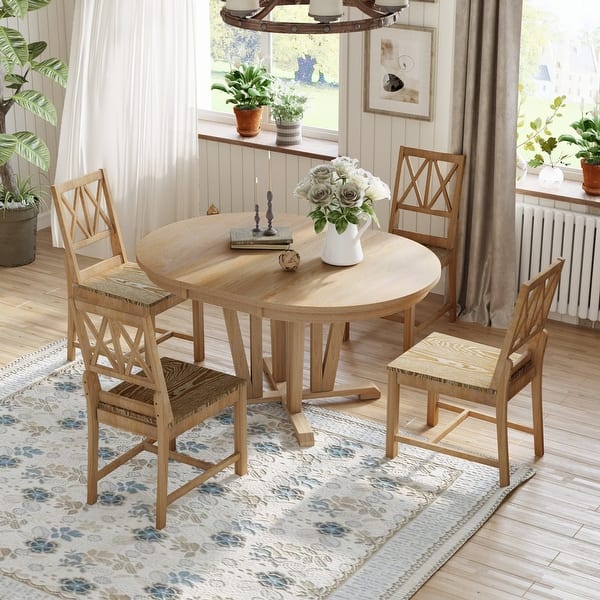 rustic round dining table uk