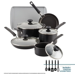 15-Piece Easy Clean Aluminum Cookware Set - Bed Bath & Beyond - 37593590