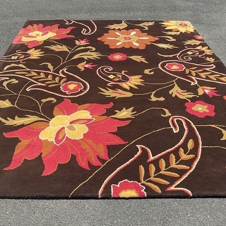 HERAT ORIENTAL Handmade Tibetan Wool Rug - 8' x 10' - Bed Bath & Beyond ...