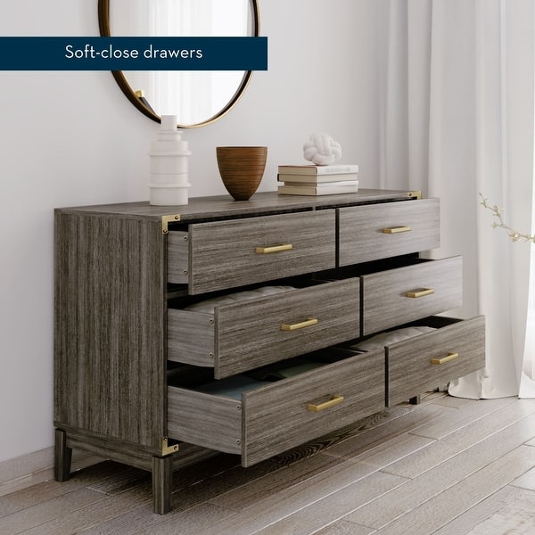 Plank and Beam Contempo 6 Drawer Dresser - Bed Bath & Beyond - 37306458