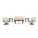 Winston Jasper 6-Piece Loveseat, Swivel Lounge Chair and Side Table ...
