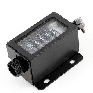 5 Digit 0-99999 Hand Tally Mechanical Counter Arithmometer Black - Bed ...