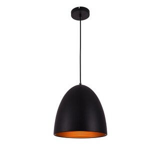 Elegant Lighting Circa 12" High Pendant with an Aluminum Shade - Bed ...