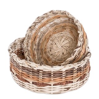 Novica Handmade Petén Itza Pride Natural Fiber Baskets (Pair) - Bed ...