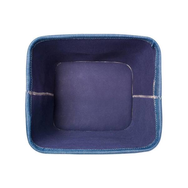Poly bin zig-zag stitch variegated blue trapezoid 12x10x8 set/2 - Bed ...