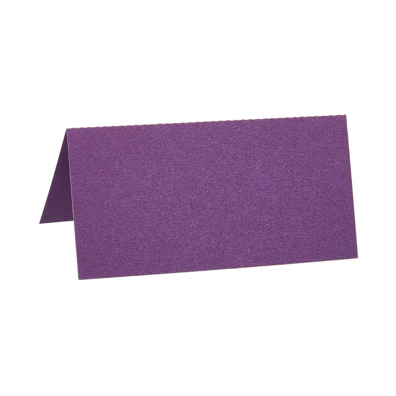 Table Name Place Cards,50Pcs Favor Decor Foldable Blank Card, Purple ...