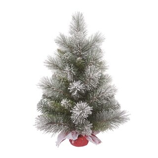 Transpac Artificial 24 in. Multicolor Christmas Frosted Tree in Bag ...