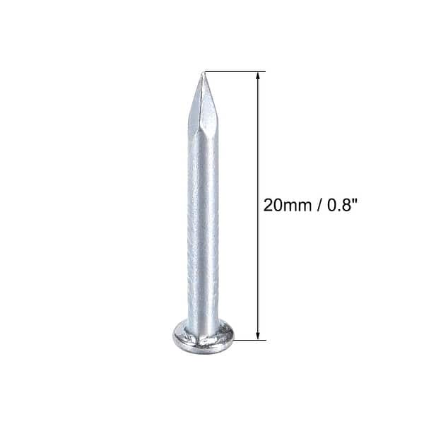 Hardware Nails Carbon Steel Point Tip Wall Cement Nail 20mm 0.8-inch ...