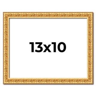 13x10 Frame Gold Real Wood Picture Frame Width 1 inches | Interior ...