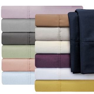 Superior Solid 1000-Thread Count Cotton Blend Deep Pocket Sheet Set ...
