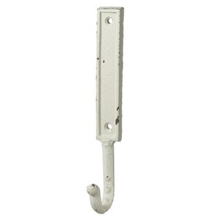 Monogram Letter I Single Wall Hook Painted White Cast Iron 7.5 Inch ...