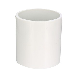 Straight PVC Pipe Fitting Coupling Adapter Connector 2 Pcs - White ...
