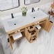 Palos Bath Vanity with Grain Composite Stone Top without Mirror - Bed ...
