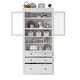 Roomfitters 78 Inch Tall Kitchen Pantry Storage Cabinet with Power ...