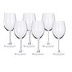 Lorren Home Trends Wine Glasses, Clear Glass, 16 Ounce Capacity, Long ...
