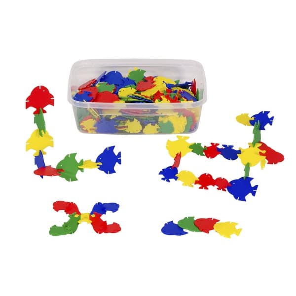Childcraft Preschool Manipulative Fish Blocks, 420 Pieces and 1 ...
