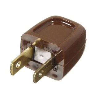 10 AMP Unique Coffee 2 Wire Plug Plastic American Imaginations - Bed ...