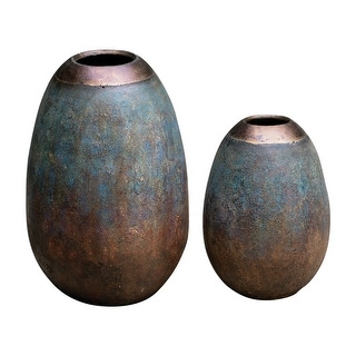 Set of 2 Pavak Etruscan Sky Vases - Bed Bath & Beyond - 27120261