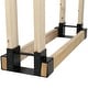 Standard Firewood Log Rack Brackets - 2 Pairs of Brackets - Bed Bath ...