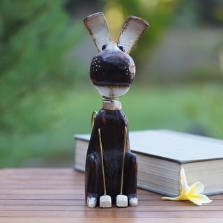 Novica Handmade Canine Wisdom Wood Statuette - Bed Bath & Beyond - 36498180