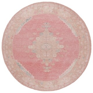 SAFAVIEH Handmade Classic Makie Vintage Shabby Chic Rug - 6' Round ...