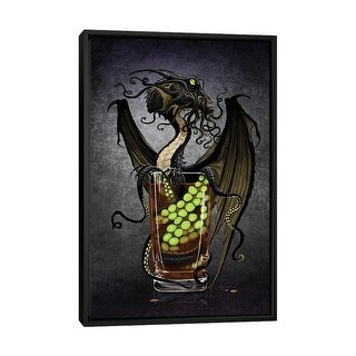iCanvas "Kraken Storm Dragon" by Stanley Morrison Framed Canvas Print ...