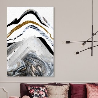 Oliver Gal 'Darkest Night Agate' Abstract Wall Art Canvas Print ...