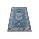 Shahbanu Rugs Marlin Blue Caucasian Geometric Medallions All Over ...