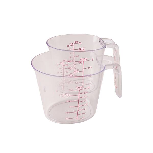 Baker's Secret 250Ml & 500Ml Plastic Measuring Cups Set - Bed Bath ...
