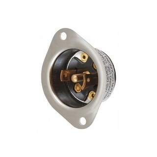 Hubbell Midget Locking Flgd Inlet Nema Ml-3P HBL7486 - 1 Each - Bed ...