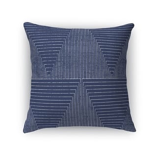 LINEAR TRIANGLES NAVY Accent Pillow By Kavka Designs - Bed Bath ...