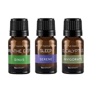 SpaRoom Aromatherapy 100% Pure Essential Oil, Vitality Essential 3 Pack ...