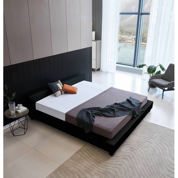 Greatime Modern leatherette Platform Bed On Sale Bed Bath Beyond 36905188