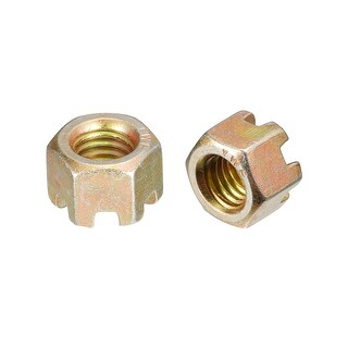 Hexagon Slotted Nut - Carbon Steel Hex Castle Nuts - Bed Bath & Beyond ...
