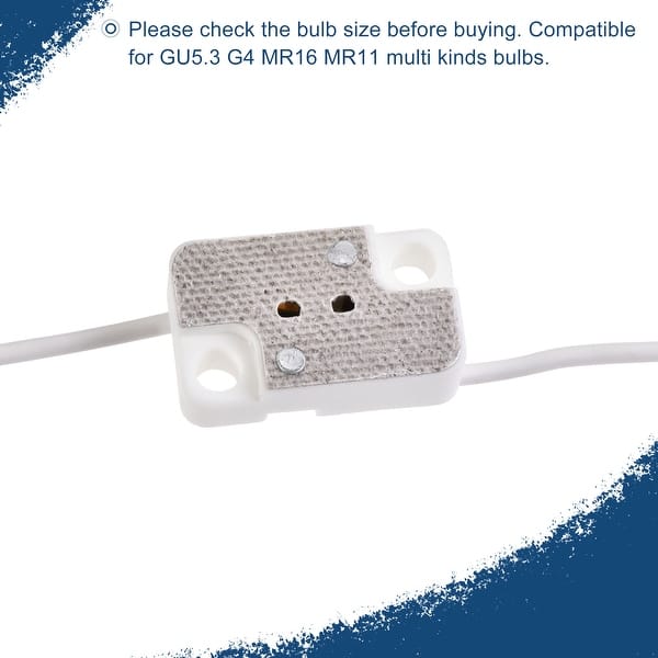 Bulb Socket 12-250V 2A 15cm for GU5.3 G4 MR16 MR11 GX5.3 G6.35 Bulbs ...