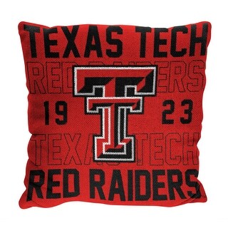 NCAA Texas Tech Red Raiders Stacked 20 Inch Pillow - Bed Bath & Beyond ...