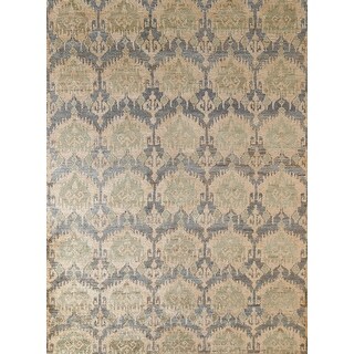 Jute/ Wool Abstract Moroccan Area Rug Hand-knotted - 8'0