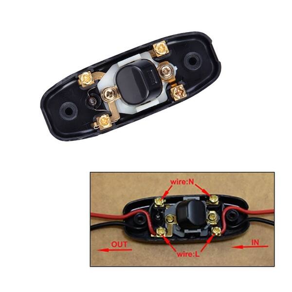 5 Pack On/Off Inline Cord Switch Button Control 250V 10A Electric ...