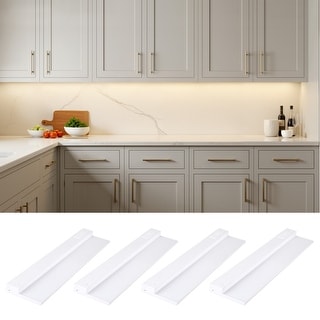 4 Pack 16W 5CCT LED Under Cabinet Lighting Fits 24-Inch Ultra-Slim ...