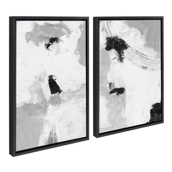 Kate and Laurel Sylvie I II Framed Canvas Art Set by Nikita Jariwala - Bed Bath & Beyond - 37477215