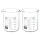 2pcs 300ml Low Form Glass Beaker 3.3 Borosilicate Lab Measuring Cups - Clear - Bed Bath & Beyond ...