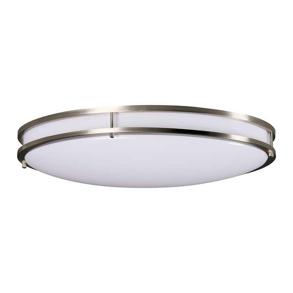 Miseno 13" Wide LED Flush Mount Oval Ceiling Fixture - Bed Bath ...