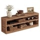 63-Inch Solid Wood TV Stand, 3-Tier Television Stand for 55/60/65/75 ...