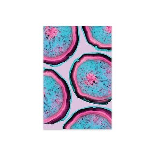Fluo Agates Print On Acrylic Glass by Emanuela Carratoni - Bed Bath ...
