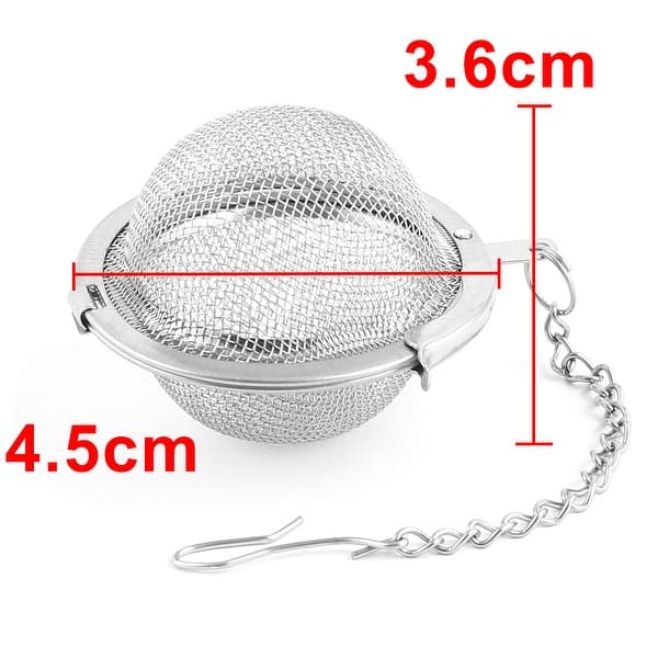 Stainless Steel Locking Chain Cooking Infuser Mesh Tea Ball Strainer ...
