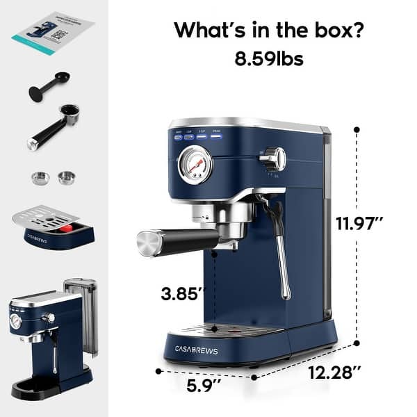 CASABREWS CM5418 20 Bar Espresso Machine W/ Powerful steam wand - N/A ...