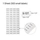 9-10T Clothes Size Sticker Label 9 to 10 Year Old Clothing Size Label ...